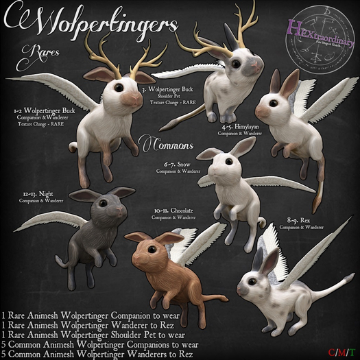 Second Life Marketplace - 9. *HEXtraordinary* Wolpertinger Wanderer - Rex